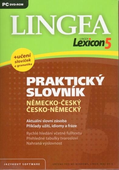 Lingea Lexicon 5 německý praktický slovník | Výukové programy PACHNER